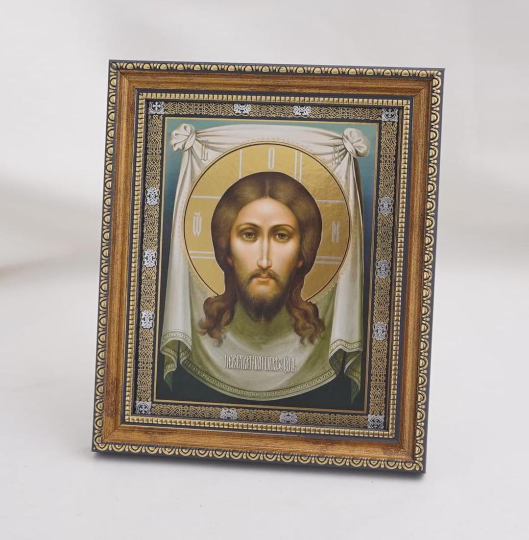 Icon of the MANDYLION of EDESSA, Personalized Icon, Orthodox Handmade ...