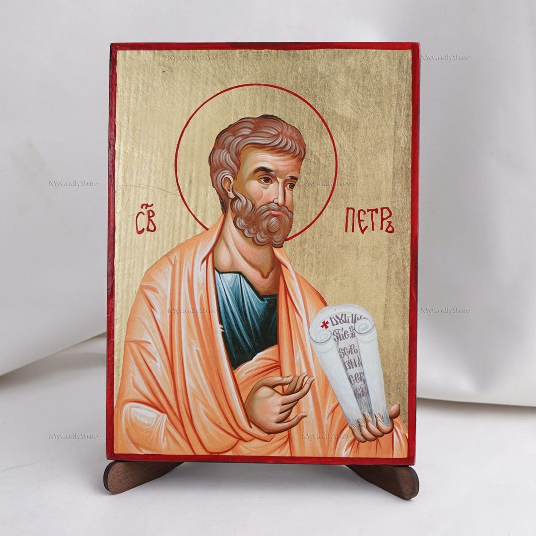 Icon of SAINT PETER the APOSTLE, Christian Icons, Handmade Orthodox ...