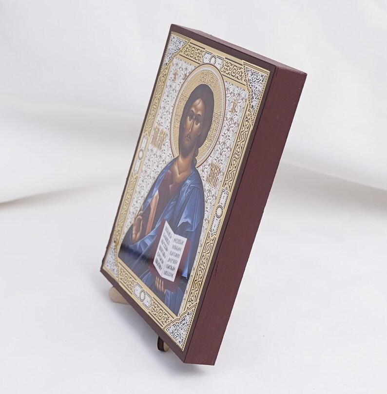 JESUS CHRIST "blessing" Icon, Personalized Icons, Handmade Orthodox ...