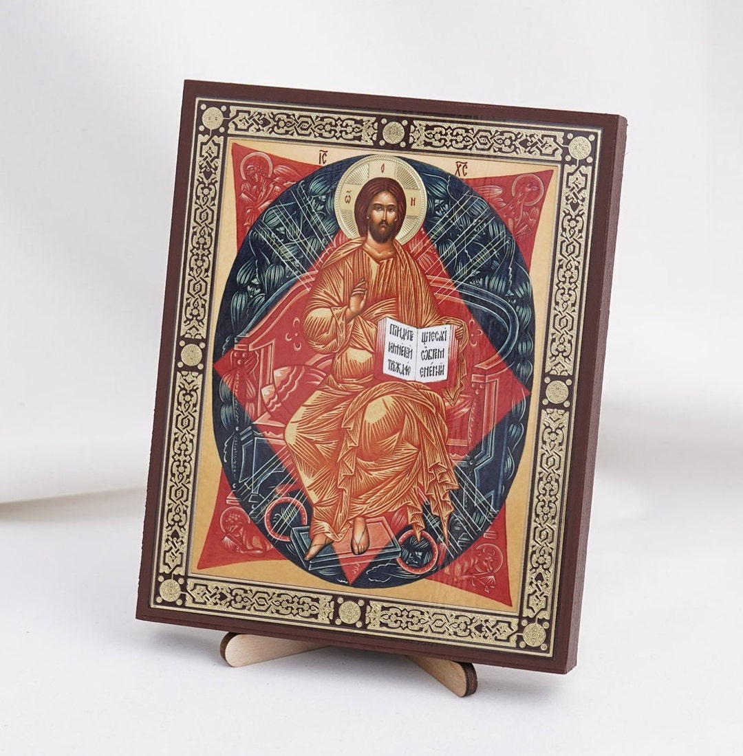 Icon of CHRIST, Personalized Icon, Handmade Orthodox Icon of Christ in ...
