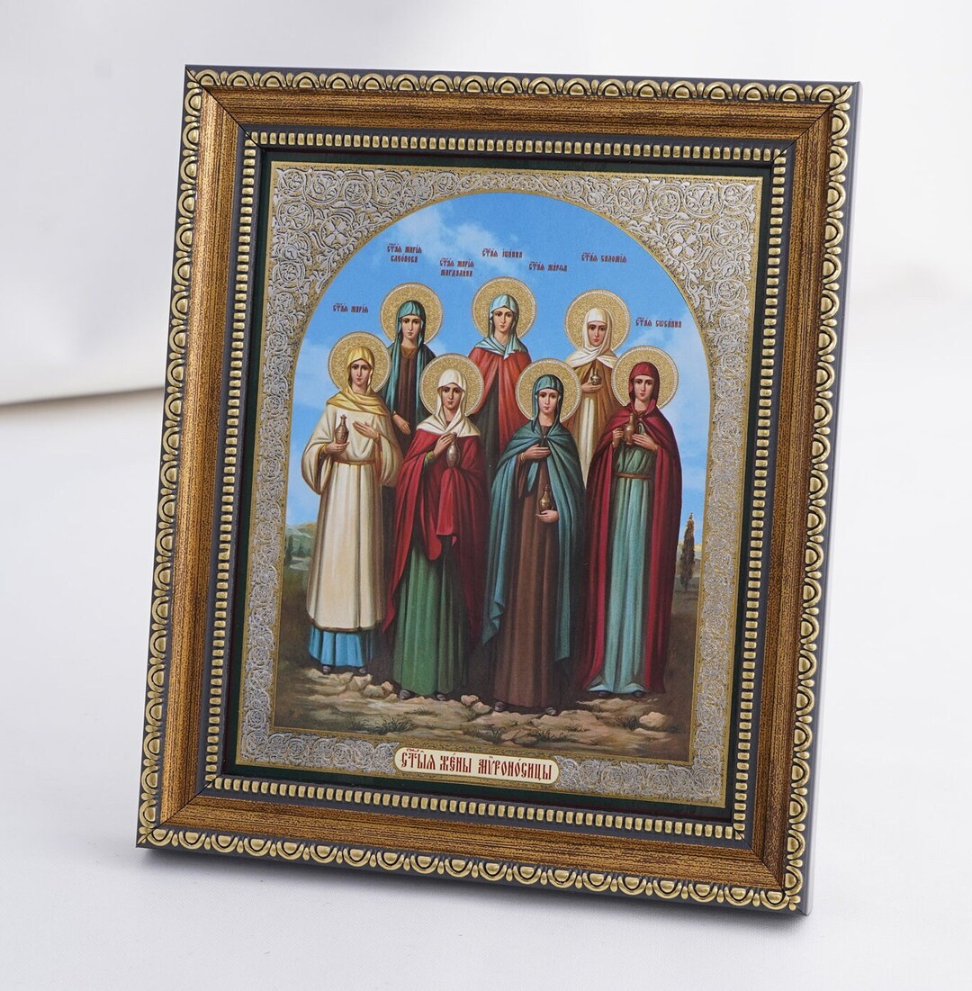 Icon of the HOLY MYRRH-BEARERS, Personalized Icon, Orthodox Handmade ...