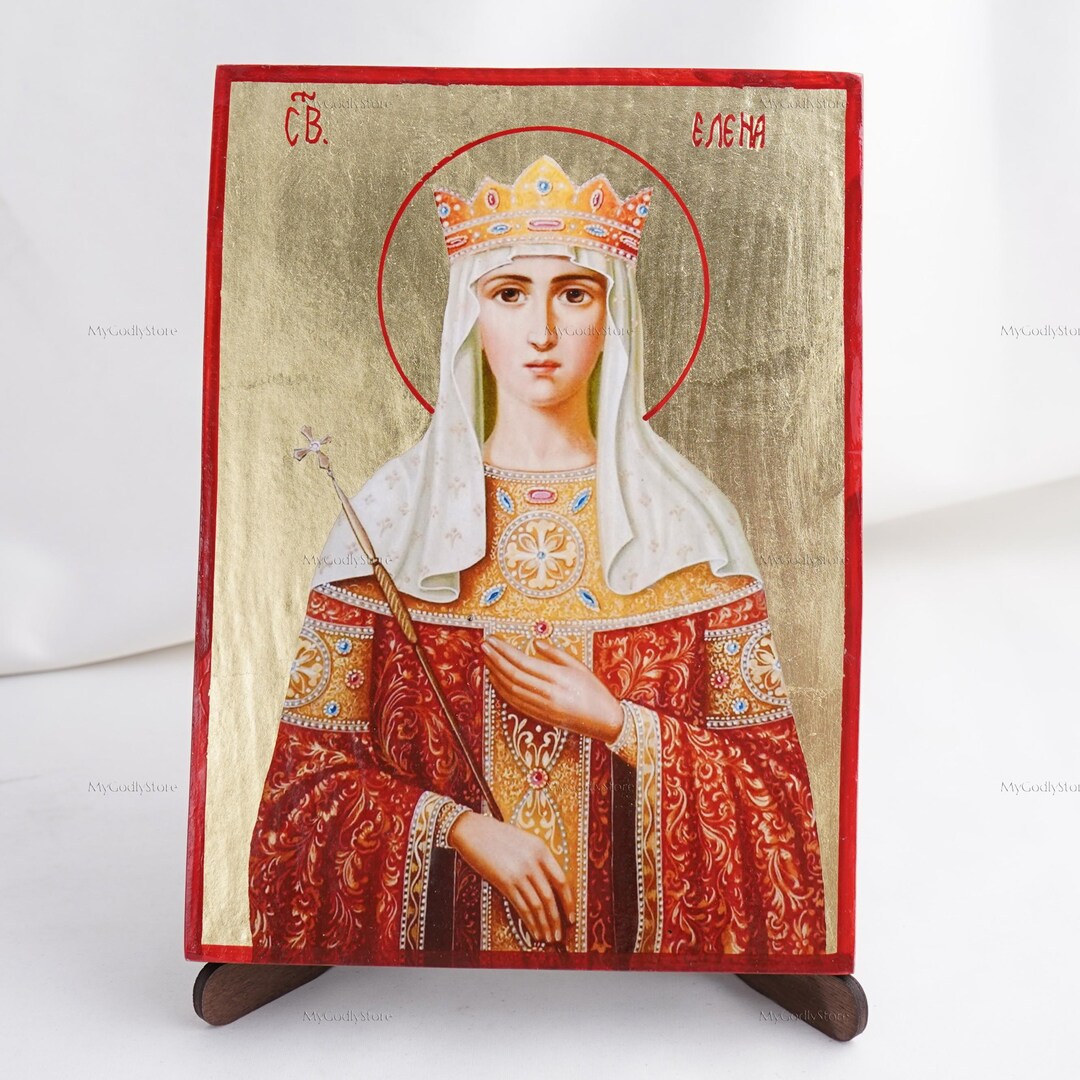 Icon of Saint HELEN EQUAL to APOSTLES, Christian Icons, Handmade ...