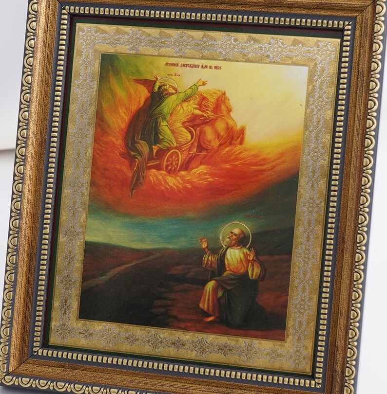 Icon of the PROPHET ELIJAH (elias), Personalized Icon, Orthodox ...