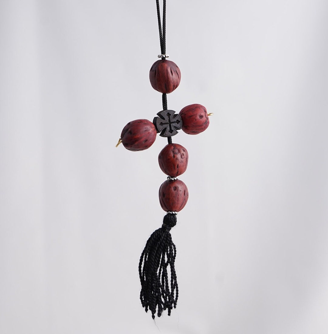 Nutmeg Cross Pendant, Nutmeg Cross, Cross Pendant With Brown Nutmeg ...