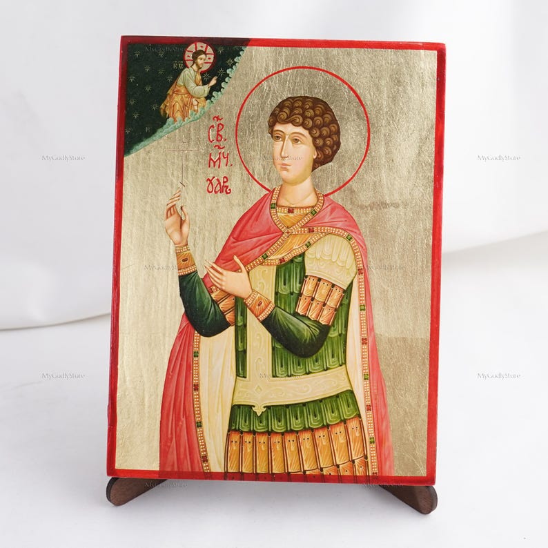 Icon of SAINT MARTYR VARUS, Christian Icons, Handmade Orthodox Icon of ...