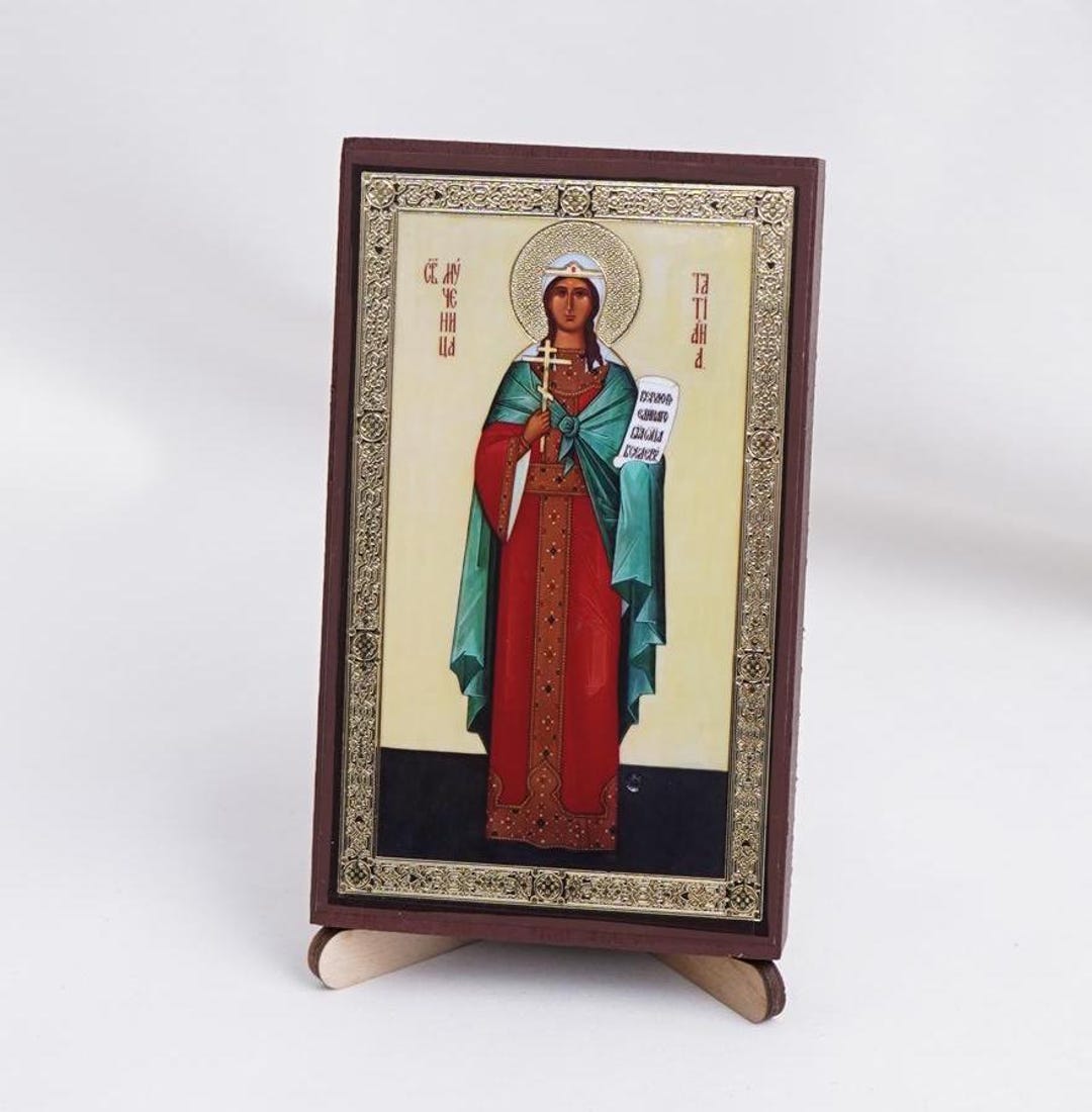 HOLY MARTYR TATIANA Icon, Personalized Icons, Handmade Orthodox Icon of ...