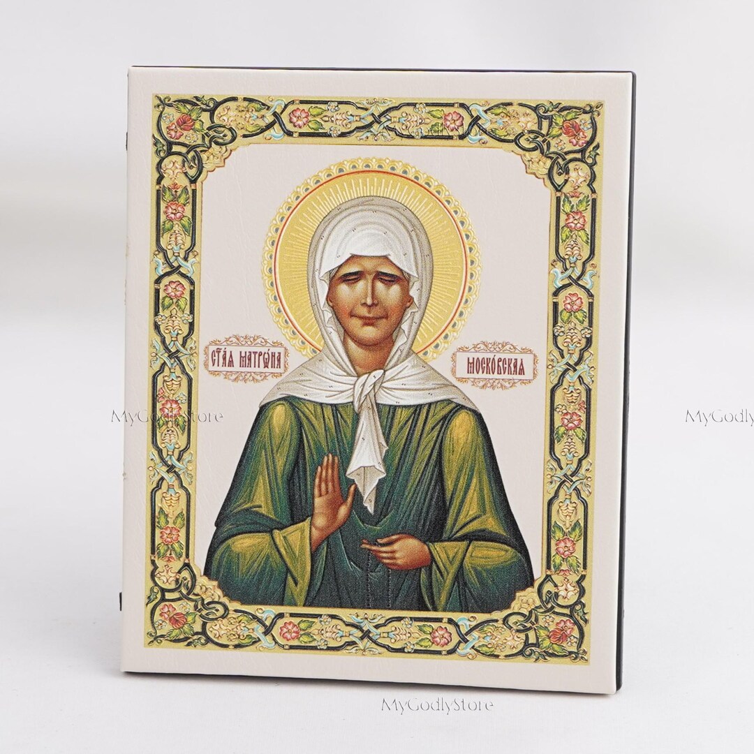 Icon of SAINT MATRONA, Orthodox Handmade Icon of Saint Matrona ...
