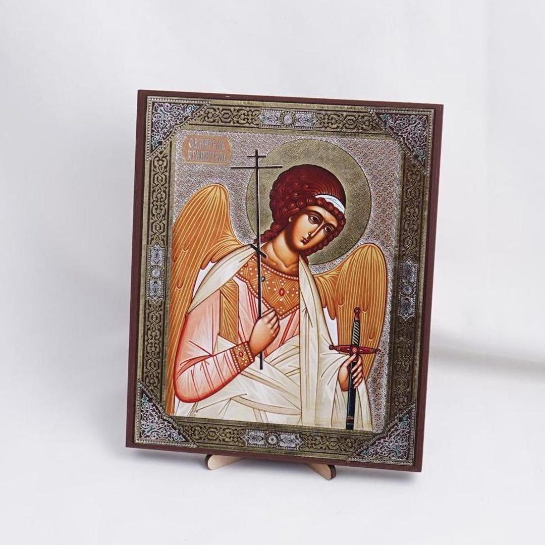 Icon of GUARDIAN ANGEL, Personalized Icon, Handmade Orthodox Icon of ...