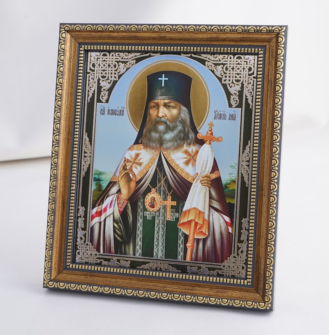 Icon of St. LUKE the ARCHBISHOP, Personalized Icon, Orthodox Handmade ...