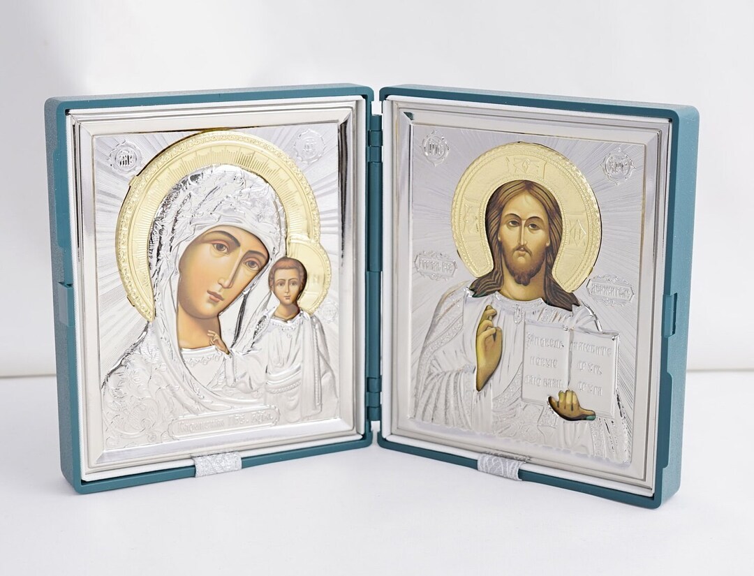 Jesus Christ Icon, Icon Diptych the MOTHER of GOD, Handmade Icons ...