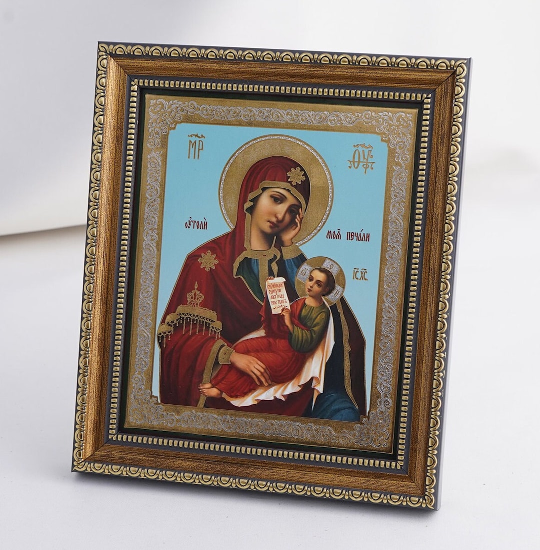Icon of the THEOTOKOS "assuage My Sorrows", Personalized Icon, Orthodox ...
