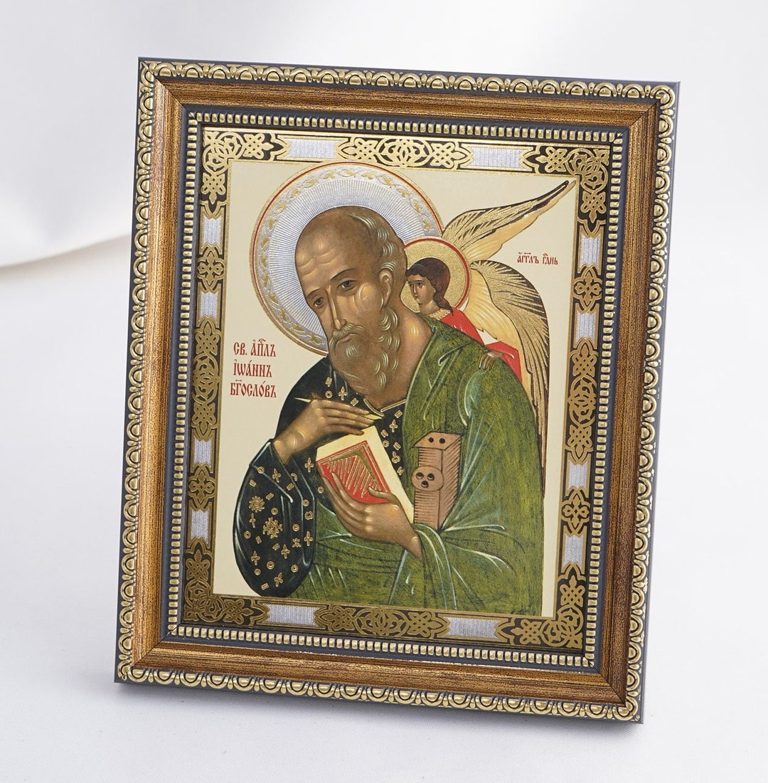 Icon of the Apostle JOHN the THEOLOGIAN, Personalized Icon, Orthodox ...
