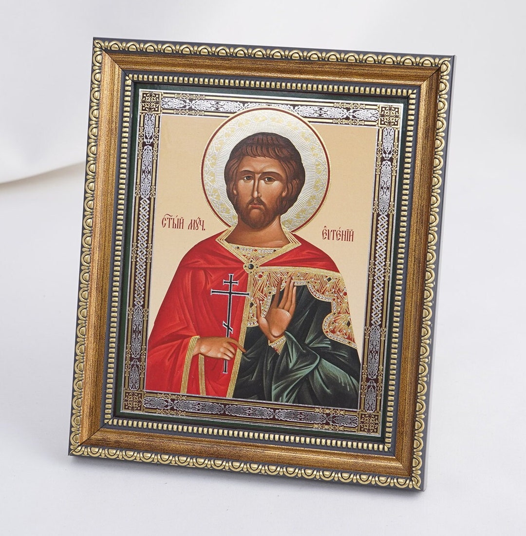 Icon of St. EUGENE the MARTYR, Personalized Icon, Orthodox Handmade ...