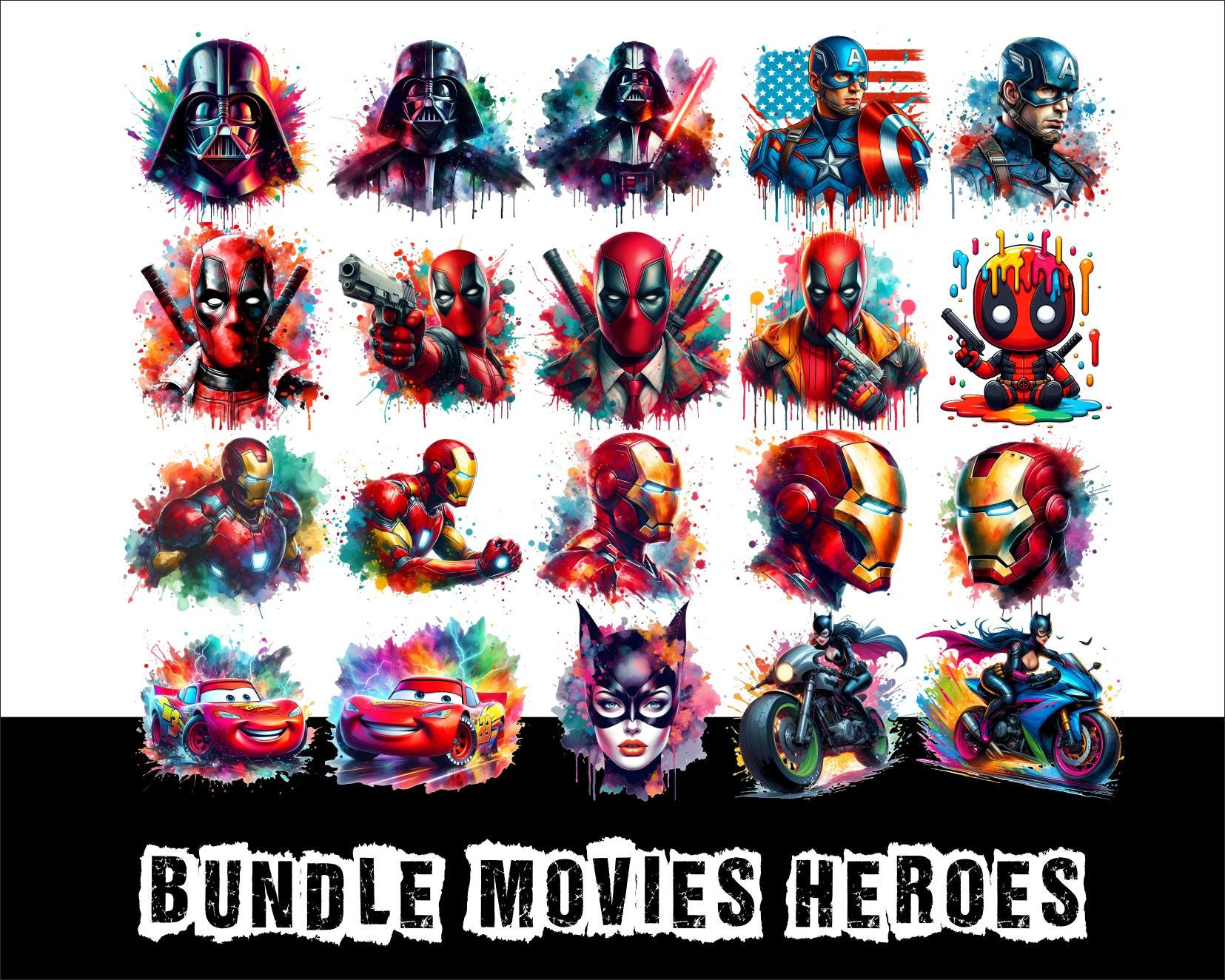 230 Heroes Characters and Movies Design High Resolution Transparent ...