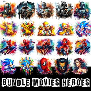 230 Heroes Characters and Movies Design High Resolution Transparent ...