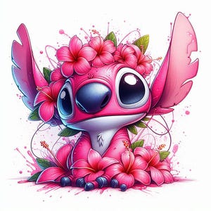 Angel Stitch 5 PNG Design High Resolution Transparent Background Design ...