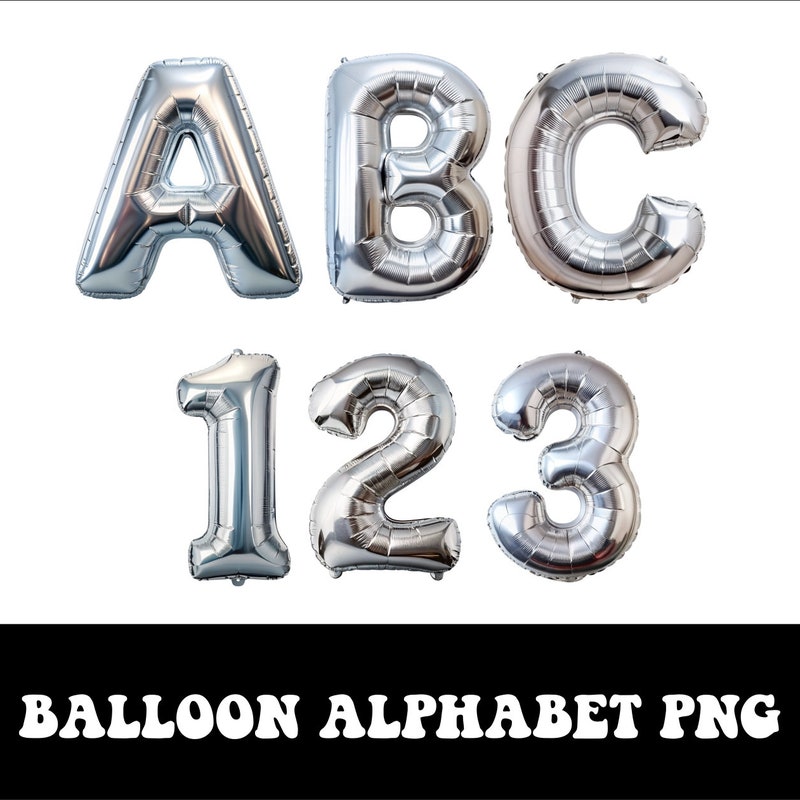 Alphabet Balloons - Etsy