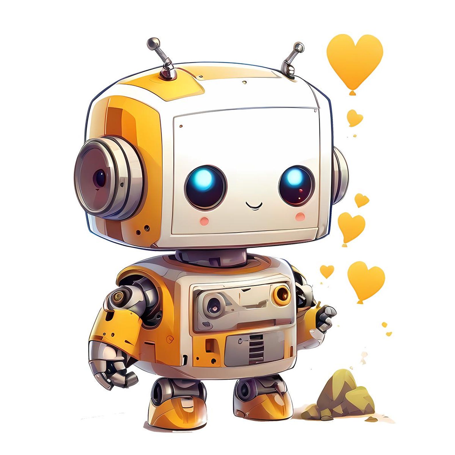 Cute Robot Clipart 5 High Quality PNG, Scrap Booking, Happy Robot ...