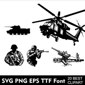 Stencil Impact Font SVG Army Alphabet Svg Distressed Army Font for ...