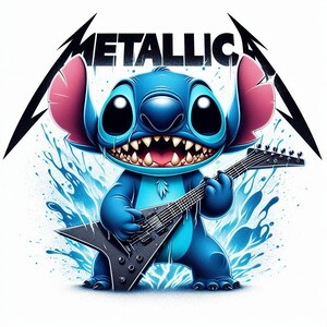 Metallica Stitch 5 PNG Design High Resolution Transparent Background ...