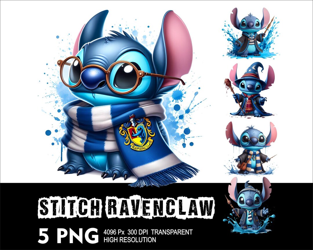 Ravenclaw Stitch 5 PNG Design High Resolution Transparent Background ...