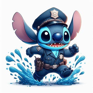 Police Stitch 5 PNG Design High Resolution Transparent Background ...