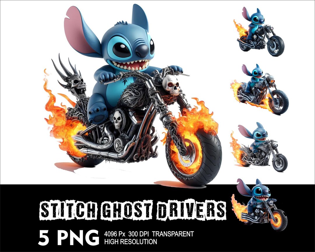 Ghost Drivers Stitch 5 PNG Design High Resolution Transparent ...
