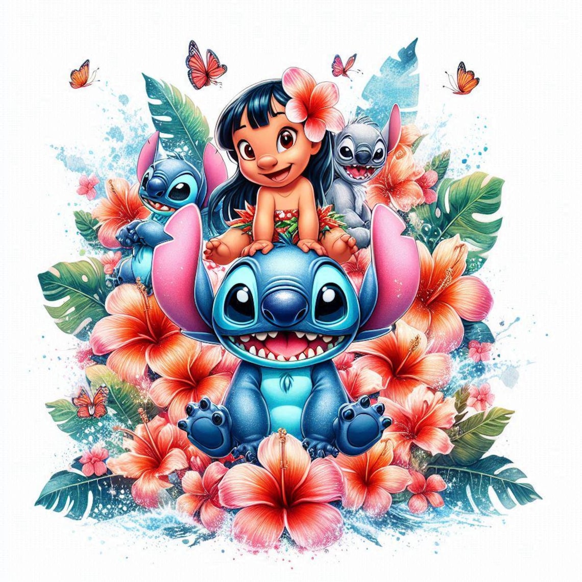 Lilo and Stitch 5 PNG Design High Resolution Transparent Background ...