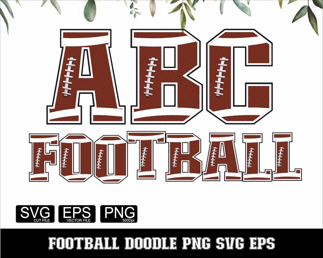 American Football Font College Letters Football Football Letters ...