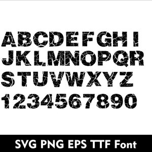 Thunder Font SVG Alphabet Svg Thunder Font for Cricut Svg Png Eps TTF ...