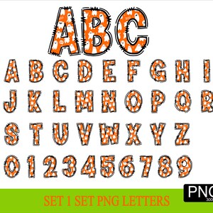 Halloween Alphabet BUNDLE Halloween Day Font Spooky Alphabet Haloween ...