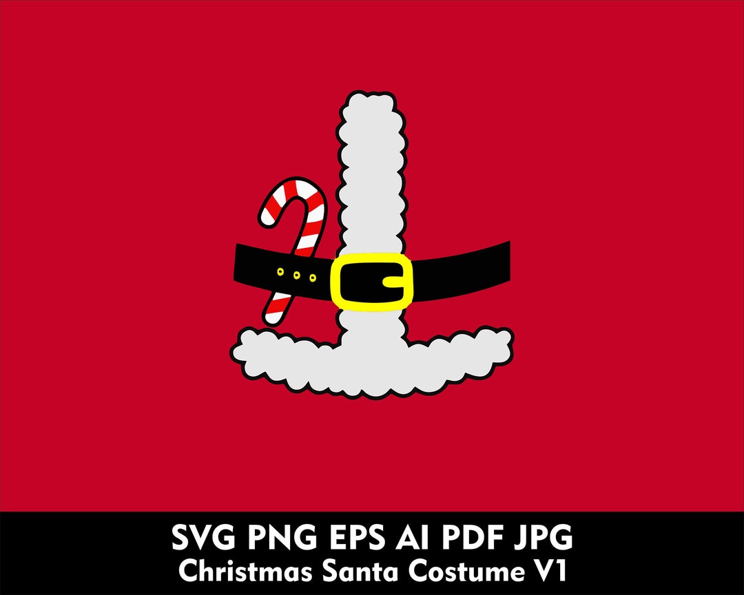 Christmas Santa Costume Shirt Svg Santa Claus Costume Svg Png Eps ...