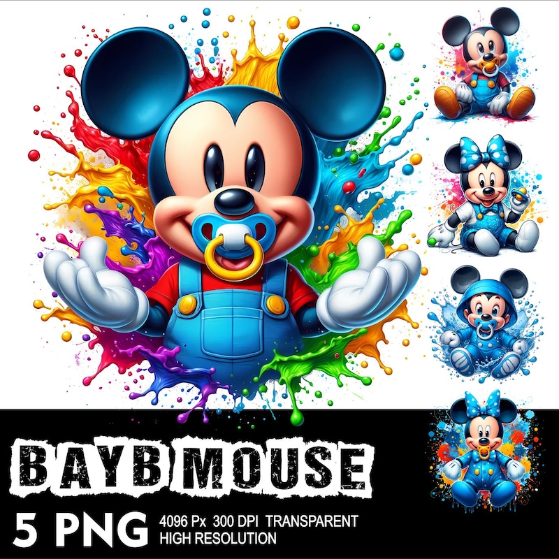 Baby Mickey - Etsy