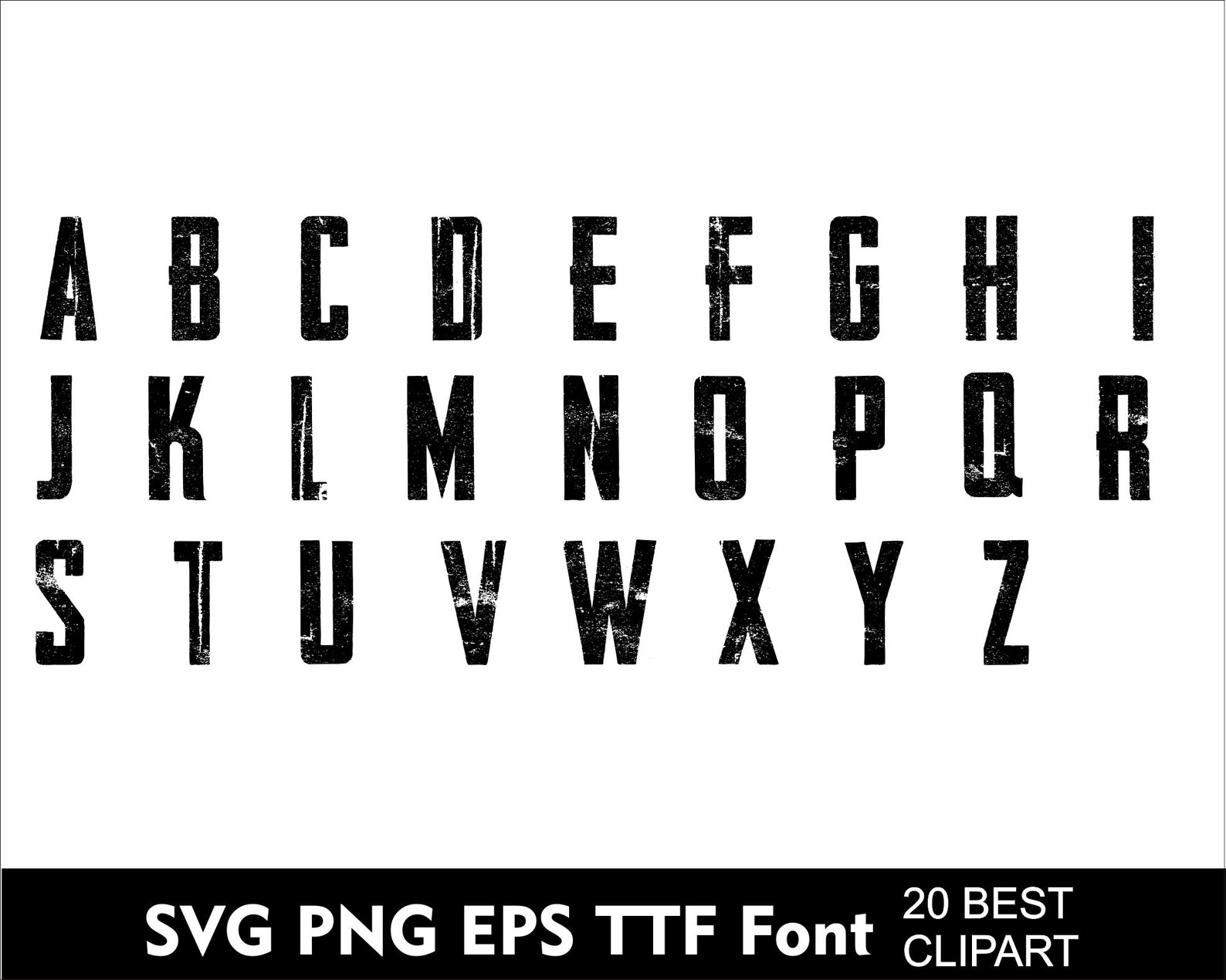 Veteran Font SVG Army Alphabet Svg Distressed Army Font for Cricut Svg ...