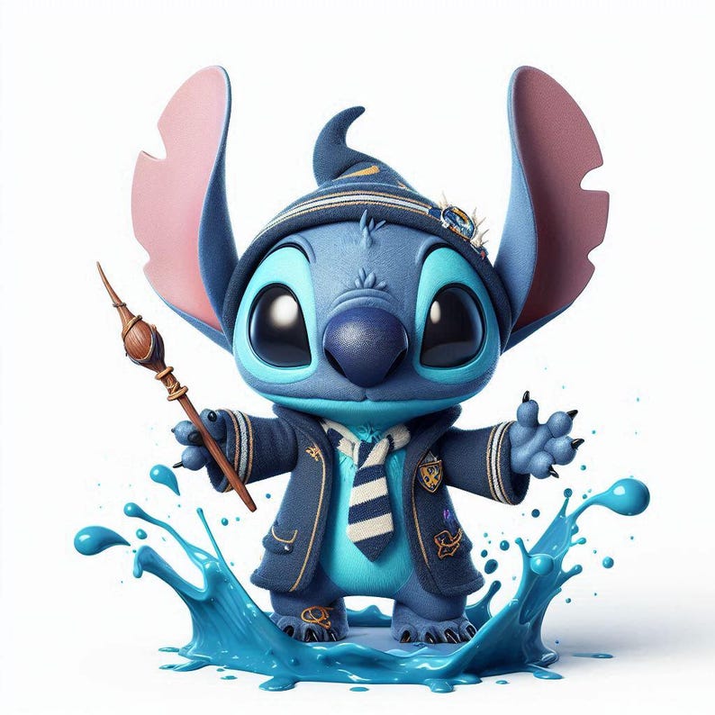 Ravenclaw Stitch 5 PNG Design High Resolution Transparent Background ...