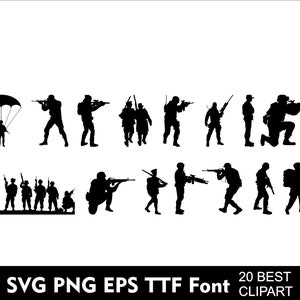 Stencil Impact Font SVG Army Alphabet Svg Distressed Army Font for ...