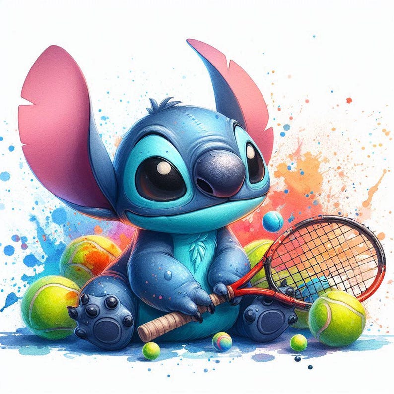 Tennis Stitch 5 PNG Design High Resolution Transparent Background ...