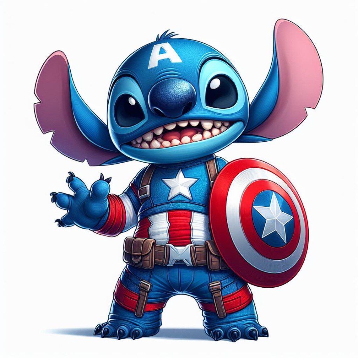 Super Hero Stitch 10 PNG Design High Resolution Transparent Background ...