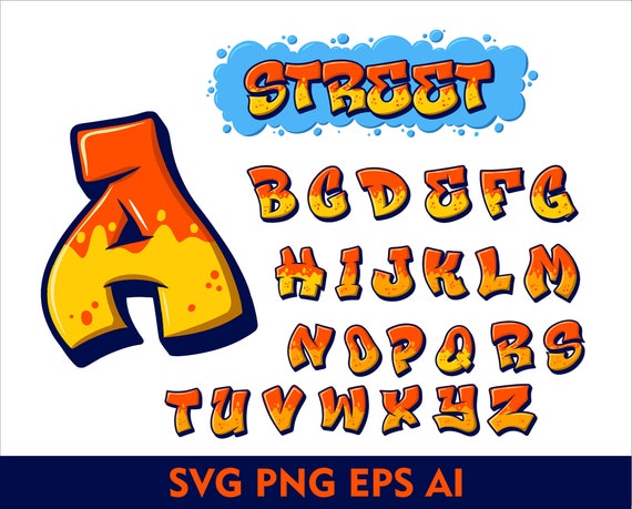 Graffiti Font Styles Alphabet