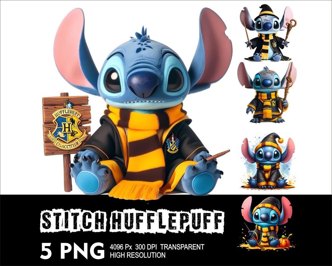 Hufflepuff Stitch 5 PNG Design High Resolution Transparent Background ...