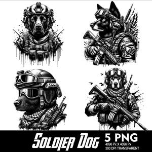 Soldier Dog 5 PNG Design High Resolution Transparent Background Design ...