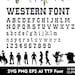 Western Font Old West Font Wild West Font Cowboy Font Rodeo Font Texas ...