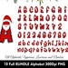 Christmas Doodle Letters 10 Sets BUNDLE Christmas Alphabet Merry ...
