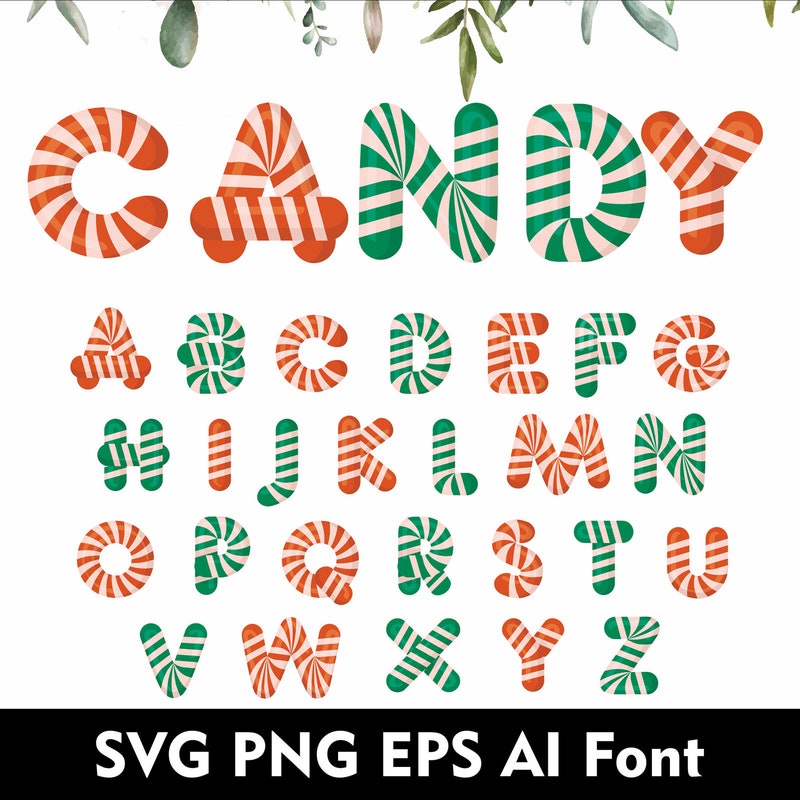 Candy Font - Etsy