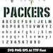 Packers Font Sport Alphabet SVG Packers Letter Svg Footbaal Baseball ...