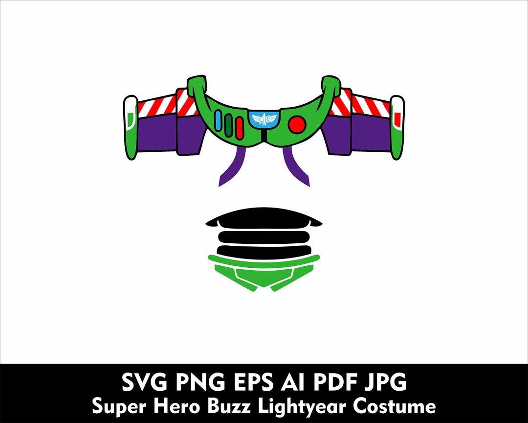 Buzz Lightyear Costume Shirt Svg Toy Story Buzz Costume Svg Png Eps ...