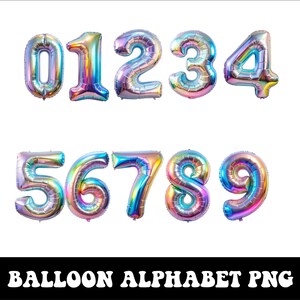 Party Balloon Alphabet Png Birthday Png Alphabet Party Png Font Ballon ...