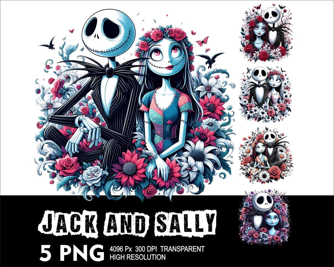 Flowers Jack and Sally 5 PNG Design High Resolution Transparent ...