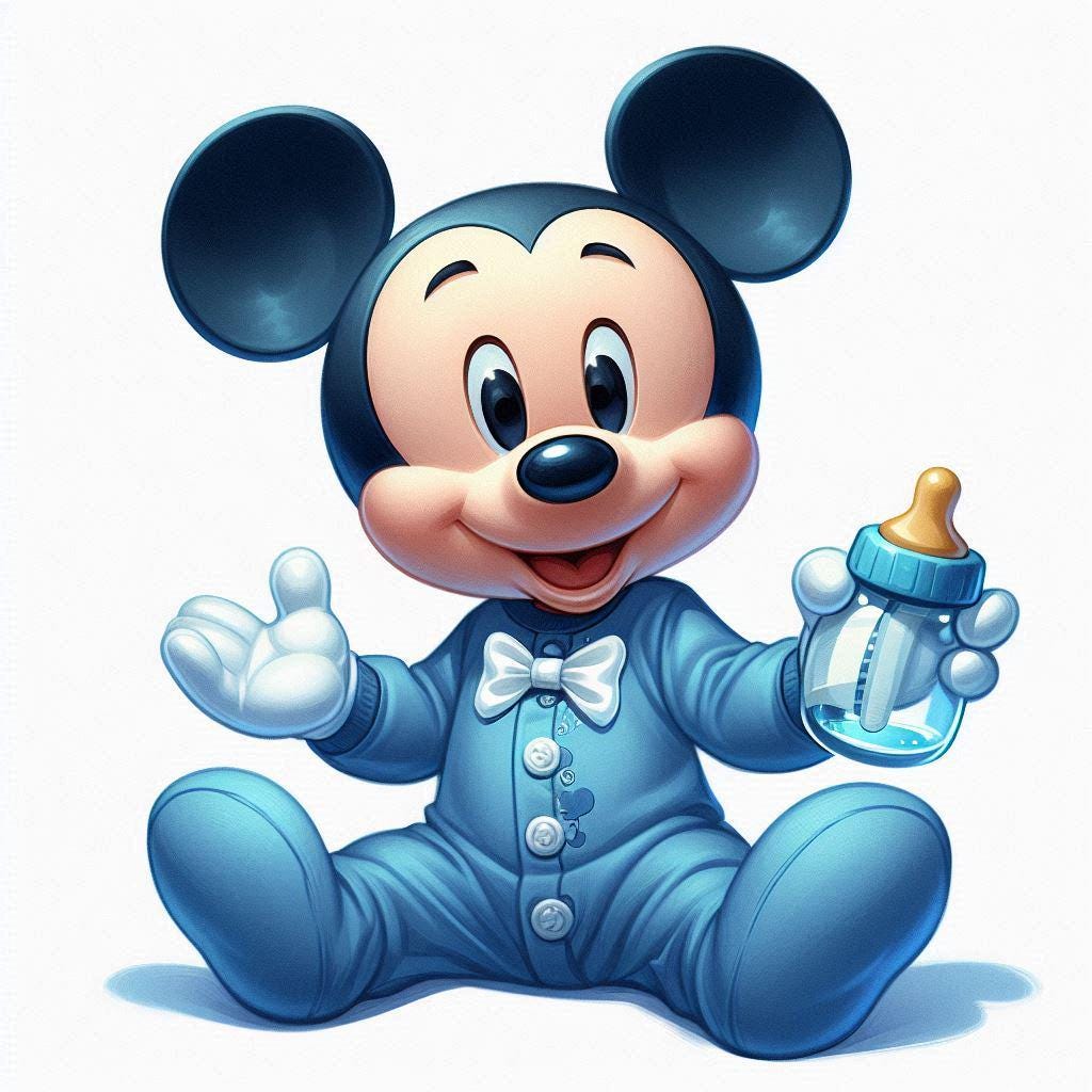 Baby Mickey 5 PNG Design High Resolution Transparent Background Design ...