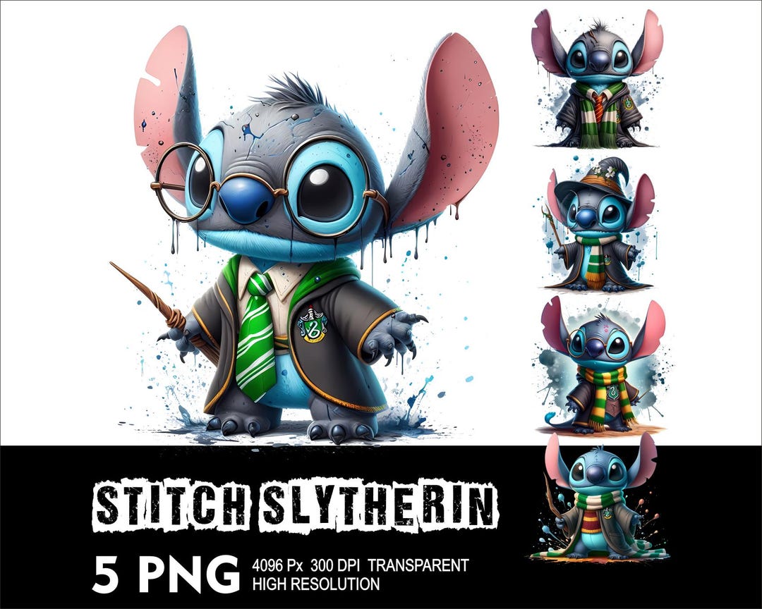 Slytherin Stitch 5 PNG Design High Resolution Transparent Background ...